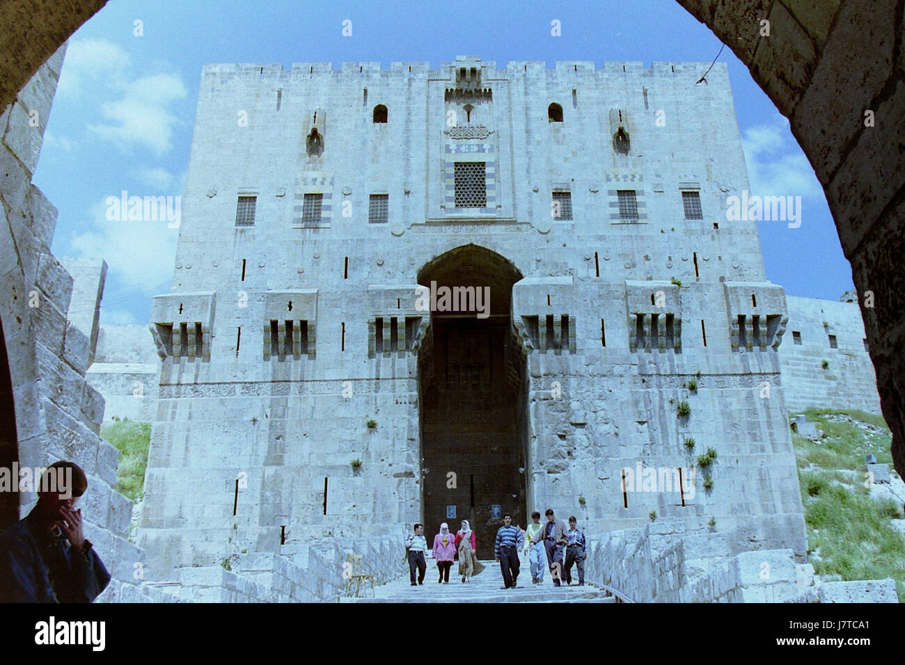 In 1996, a photograph captured the stairway leading to the inner gate ...