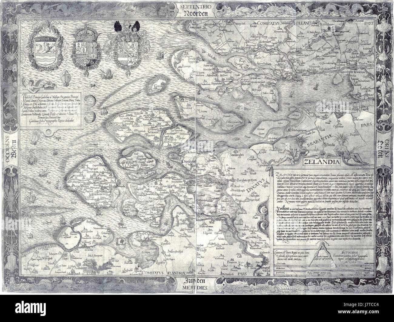The 1560 map of Zeeland and Deventer offers historical insights into ...