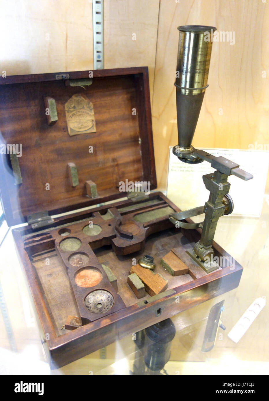 1800, Gould style brass compound microscope, Thomas Blunt & Son ...
