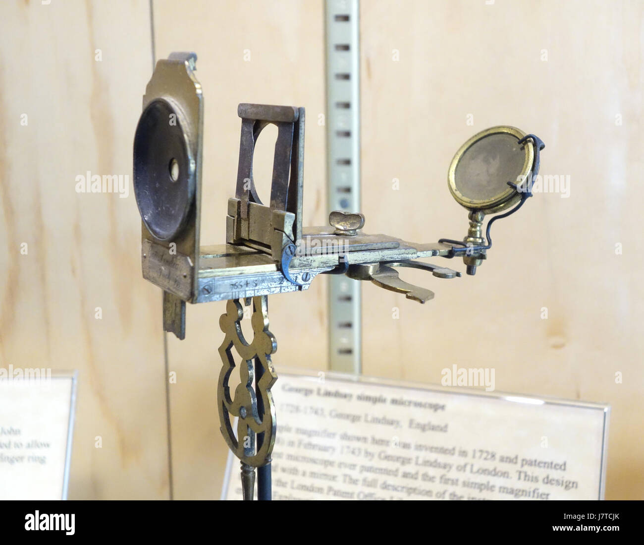 1728 1743, simple microscope, George Lindsay, London, England, patent ...