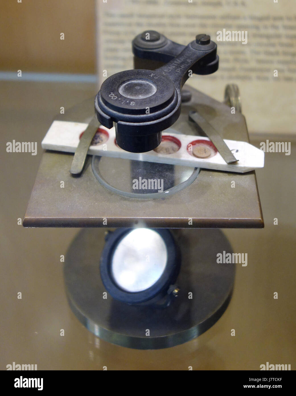 This simple dissecting microscope, created by Joseph Zentmayer between ...