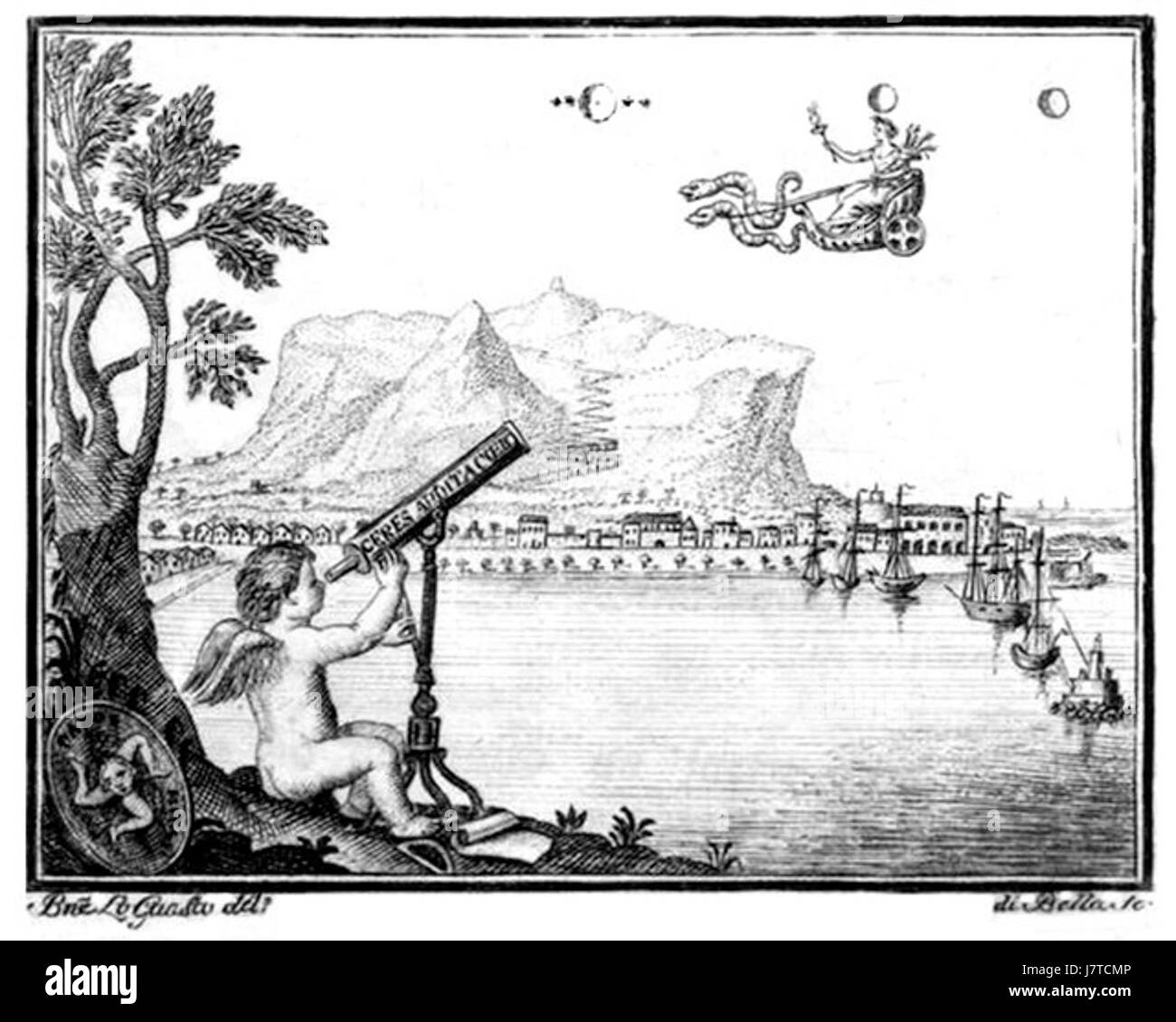 Della scoperta del nuovo pianeta Cerere Ferdinandea p1 Stock Photo - Alamy