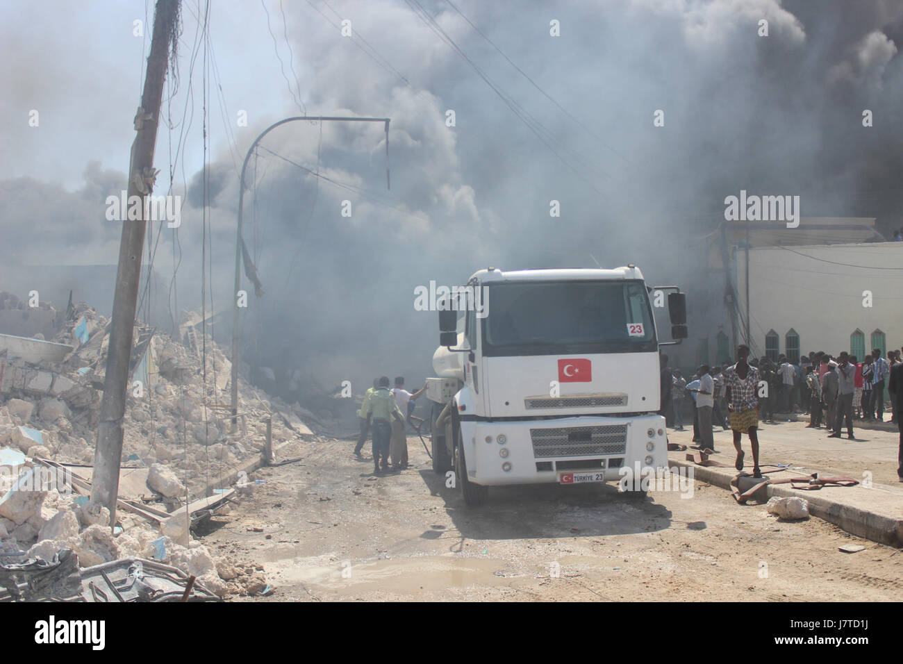 On news fire incident in hi-res stock photography and images - Alamy