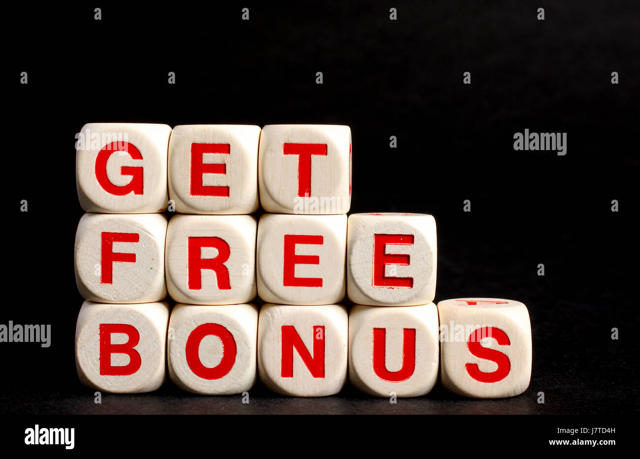 dice advertisement free cube get bonus indication isolated pyramid word ...