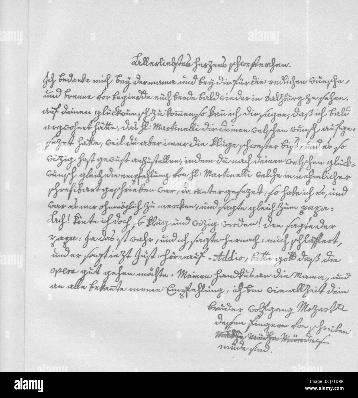 This letter, written in 1770, was a correspondence between Wolfgang ...