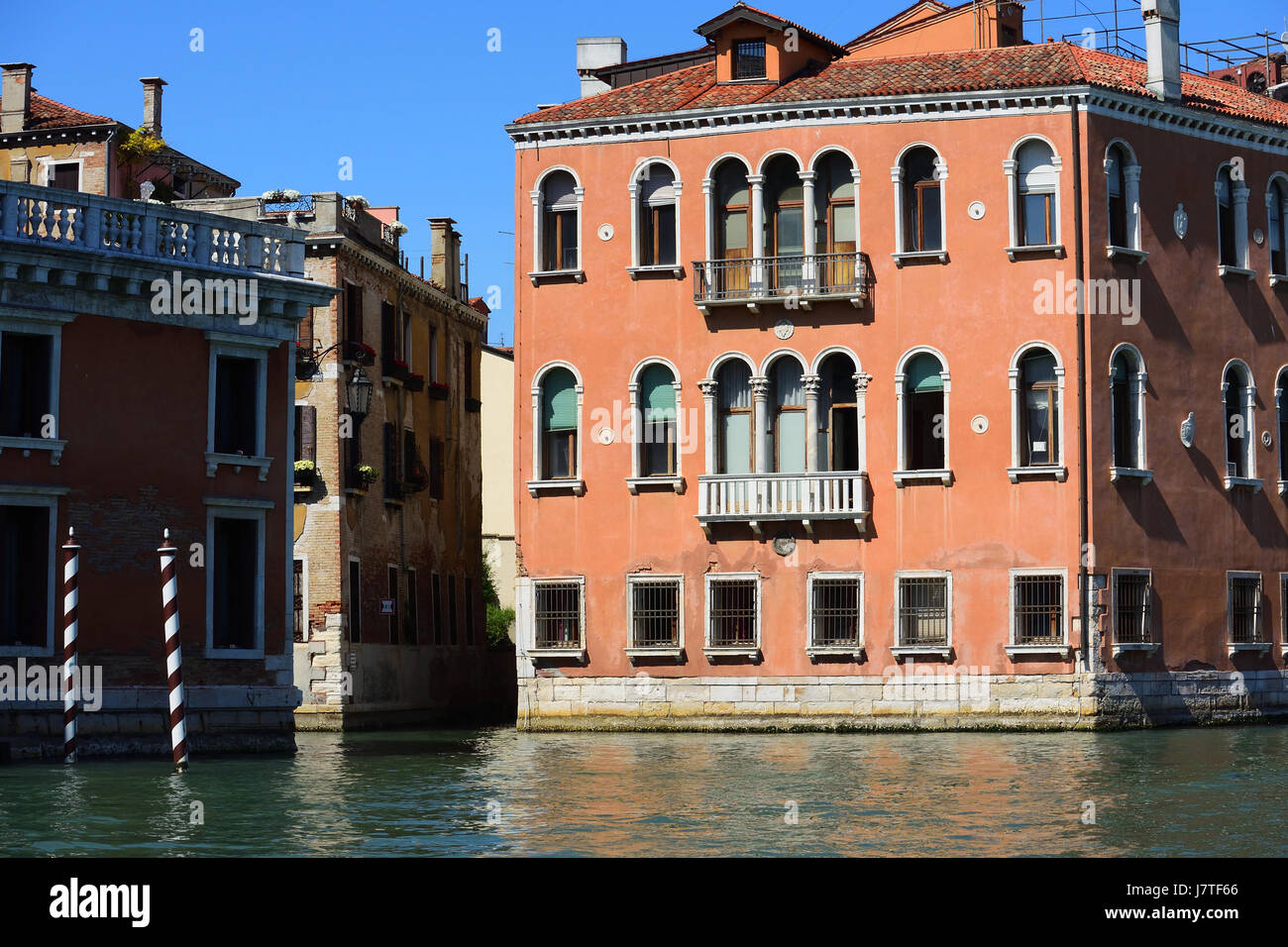 Buildings on Grand Canal Venice sequence Stock Photo - Alamy