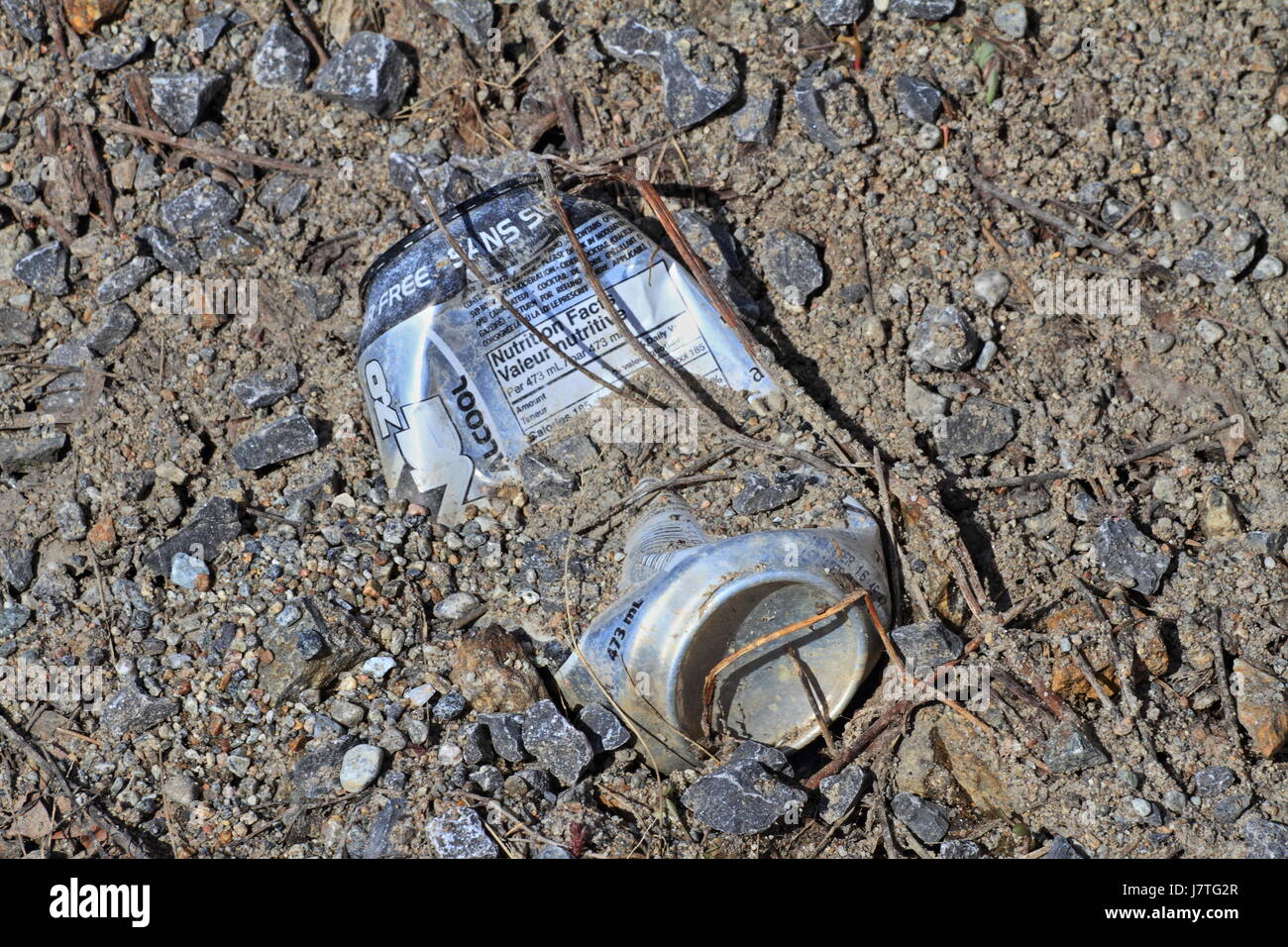 Quebec,Canada. roadside litter Stock Photo - Alamy