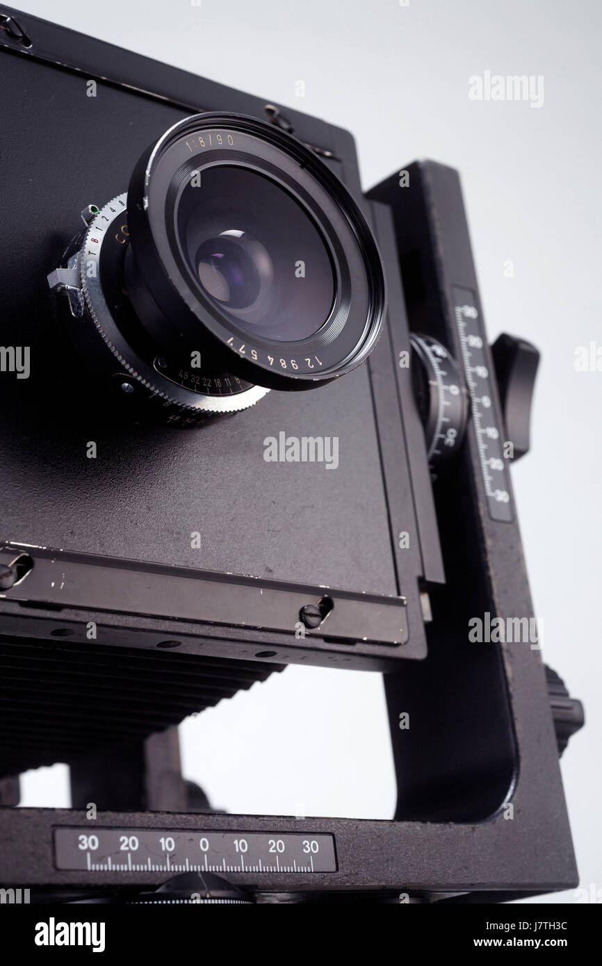 antique photo camera lens tripod large format large size old bellow ...