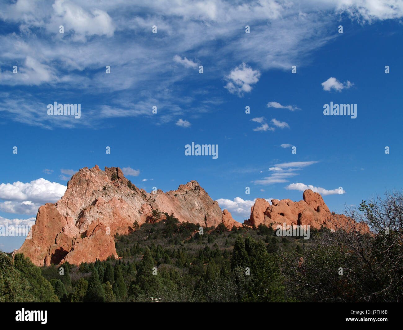 mountains park landscape scenery countryside nature rocks red tree ...