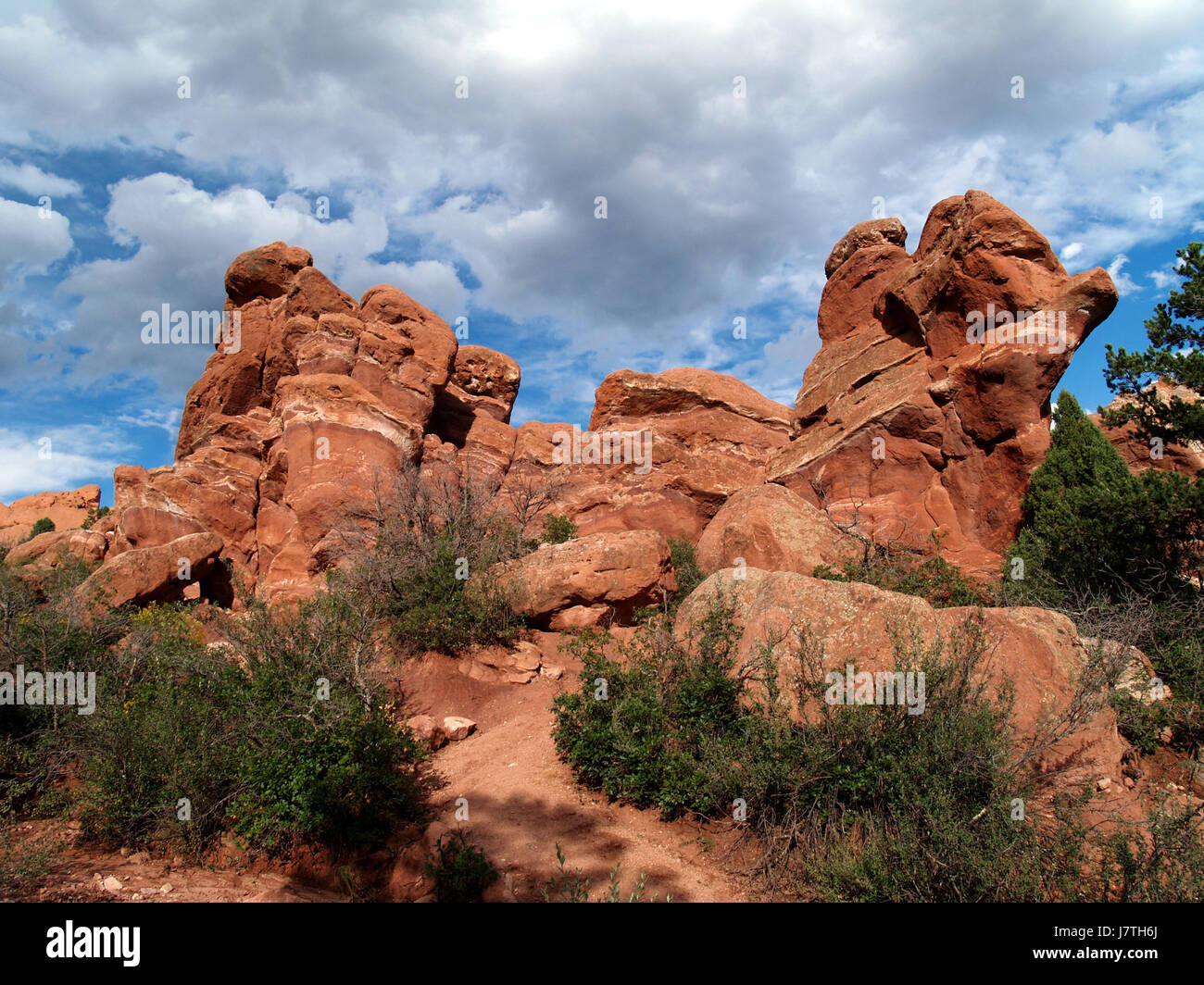 mountains park landscape scenery countryside nature rocks red tree ...