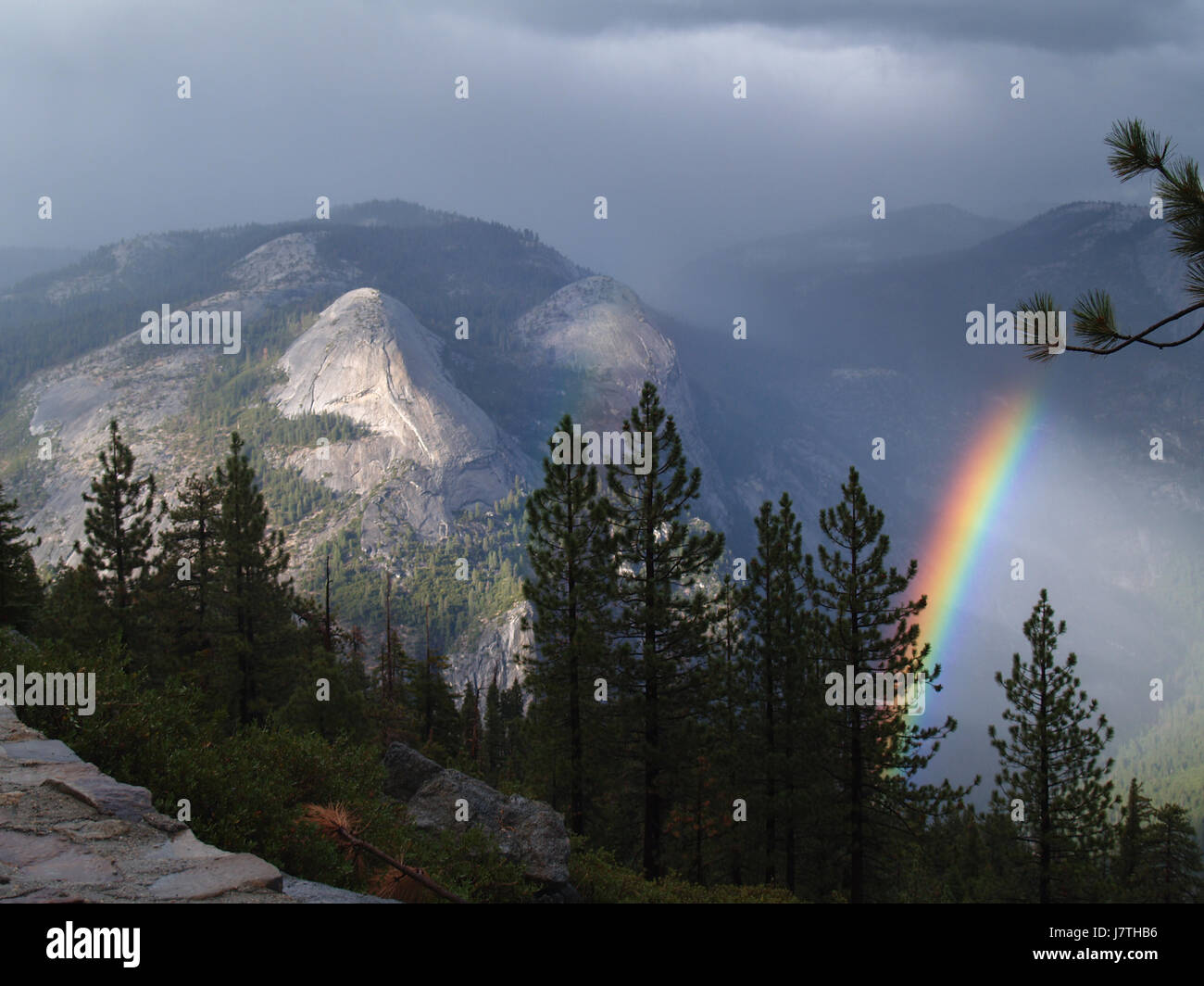 park fog california rainbow landscape scenery countryside nature ...