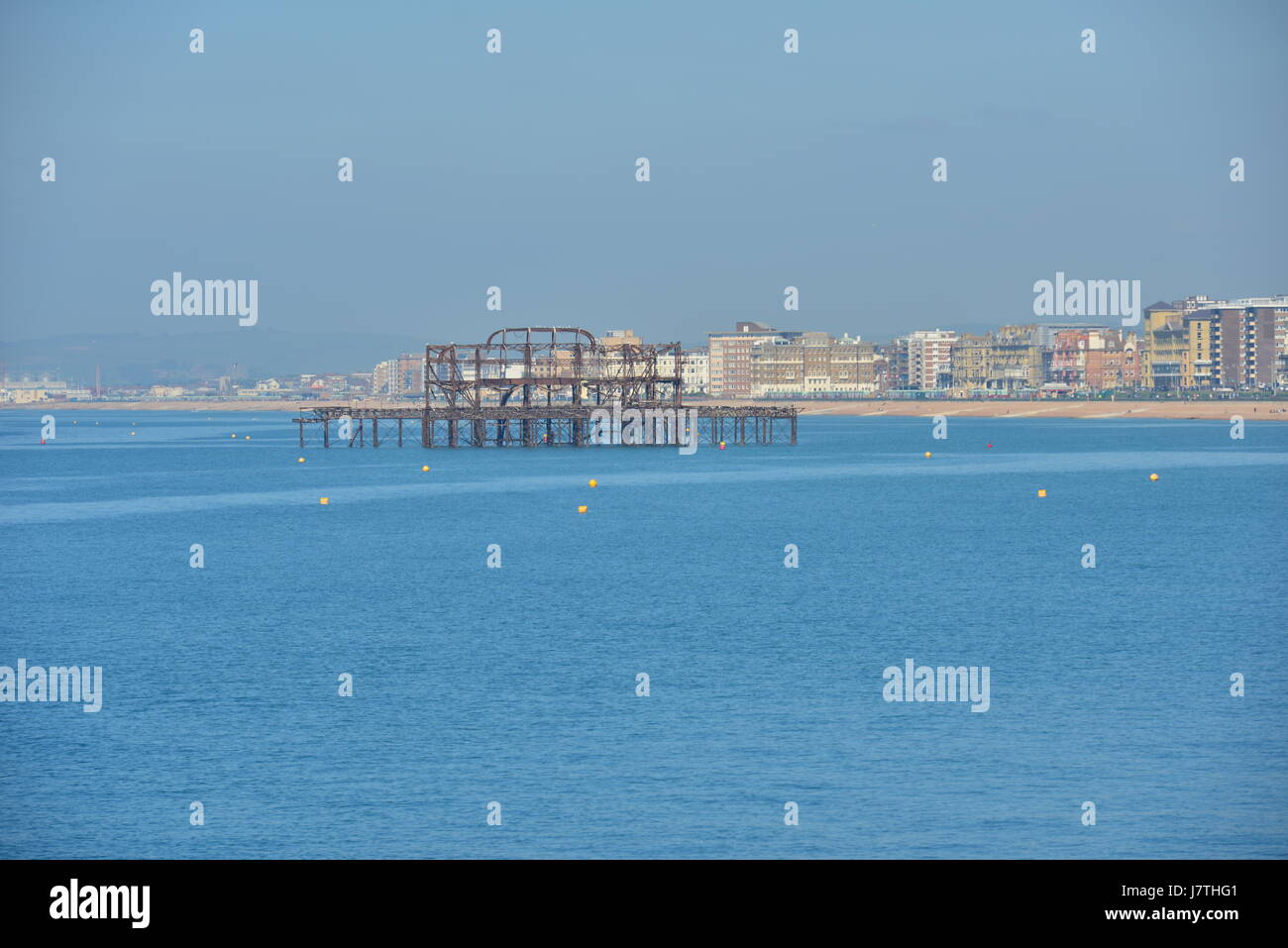 The rotting shell of the West Pier at Brighton Stock Photo - Alamy