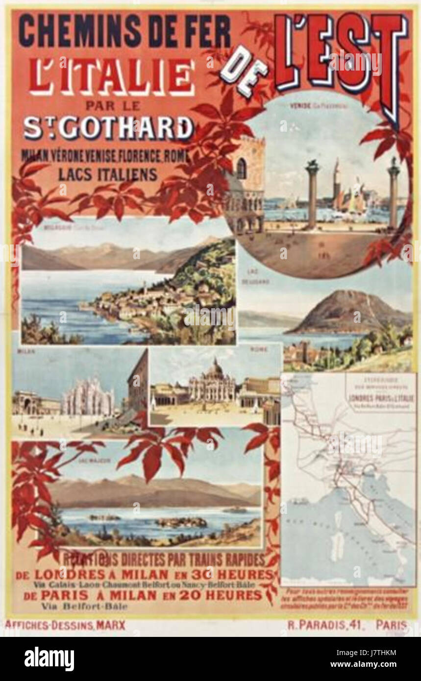 Affiche Est Gothard Stock Photo - Alamy