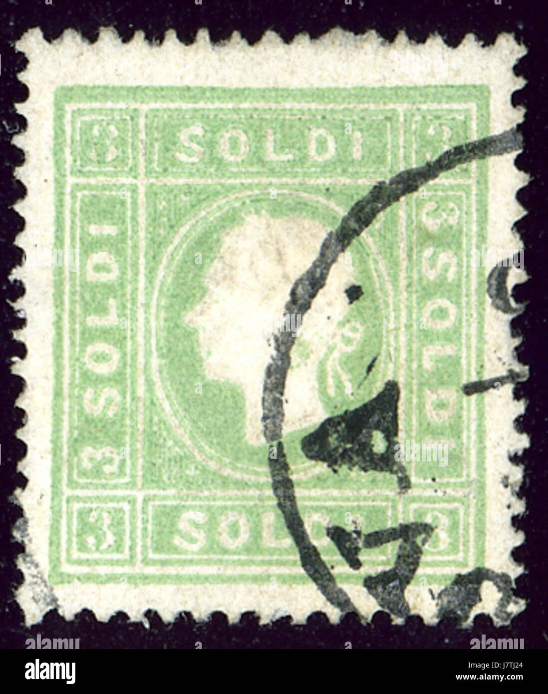 The 1862 LV 3 soldo is a historical Italian coin featuring the ...