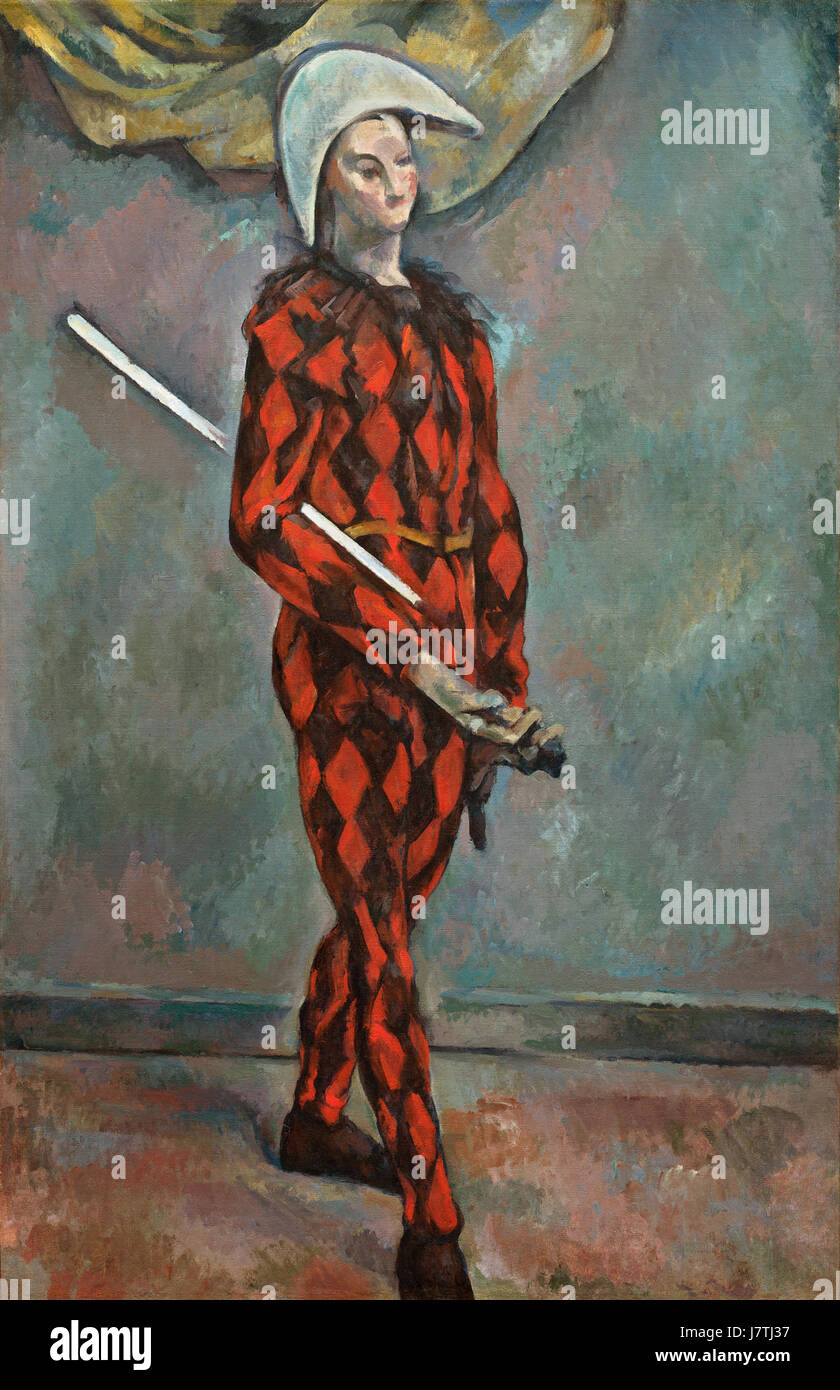 'Harlequin' is a painting by Paul CÃ©zanne, created between 1888 and ...