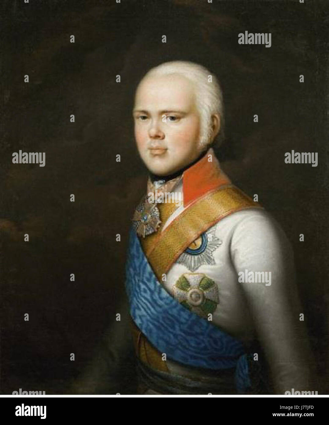 The portrait of Constantin Pavlovich, created by an anonymous artist in ...