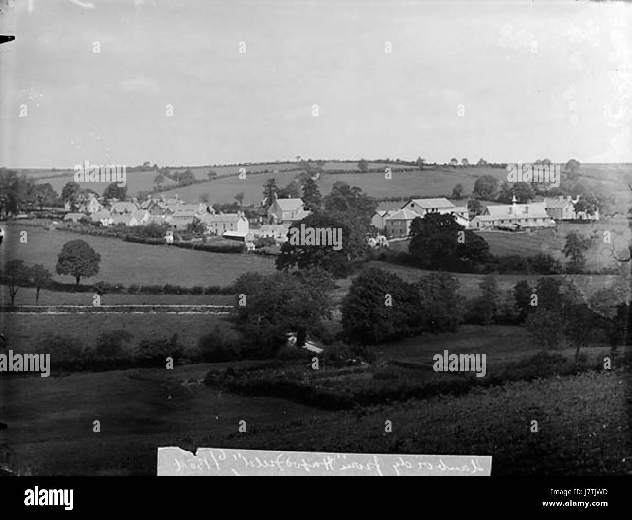 This image captures a scenic view of Llanboidy, a village in ...