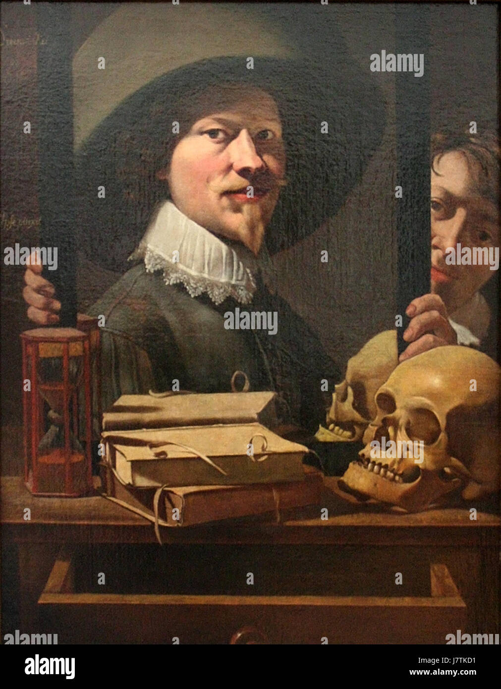 Antoine Steenwinkel's 'Vanitas Portrait of the Painter' is a symbolic ...