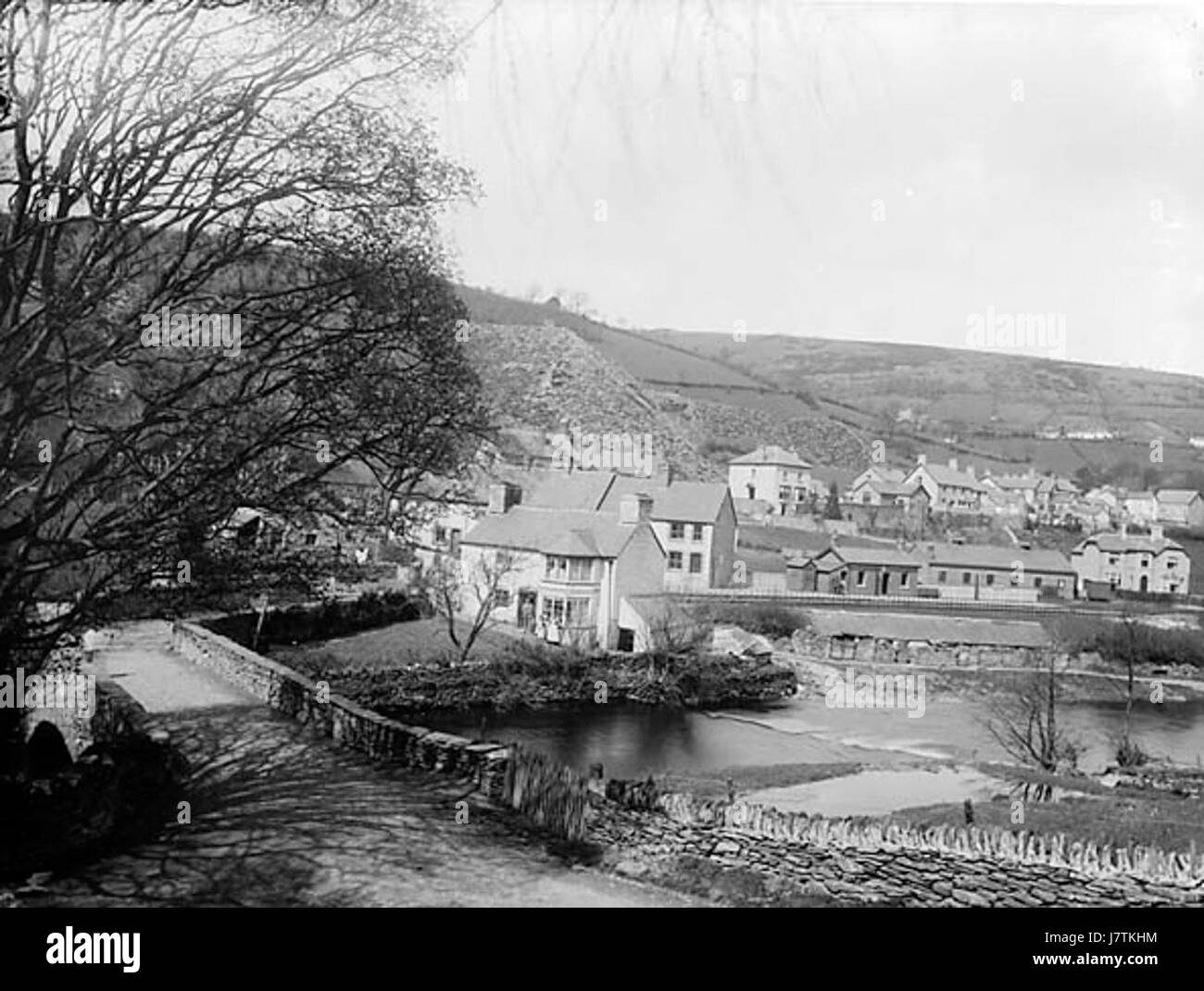 This photograph offers a scenic view of Llansanffraid Glynceiriog from ...