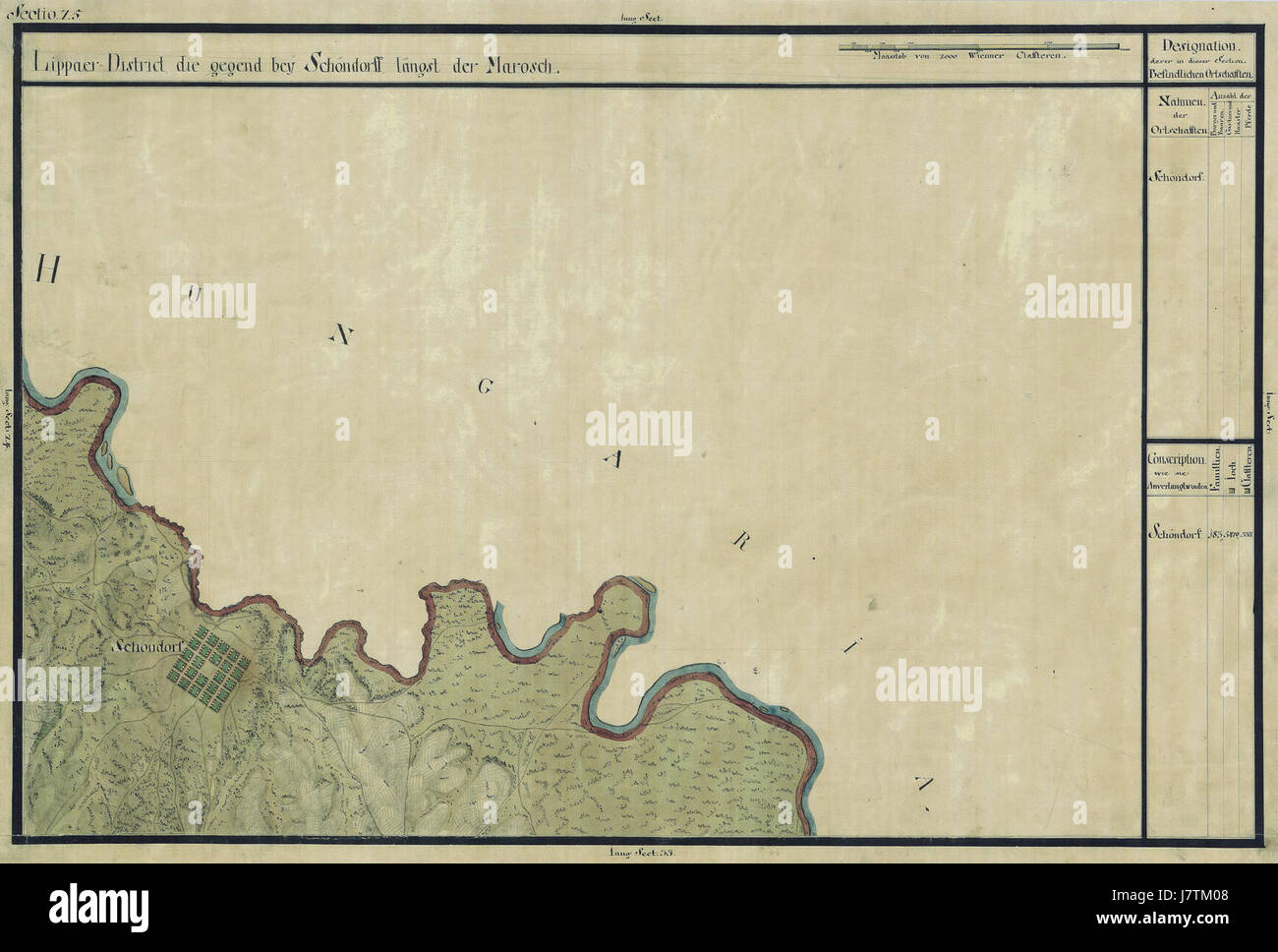 Banat Josephinische Landaufnahme pg025 refers to a historical map or ...