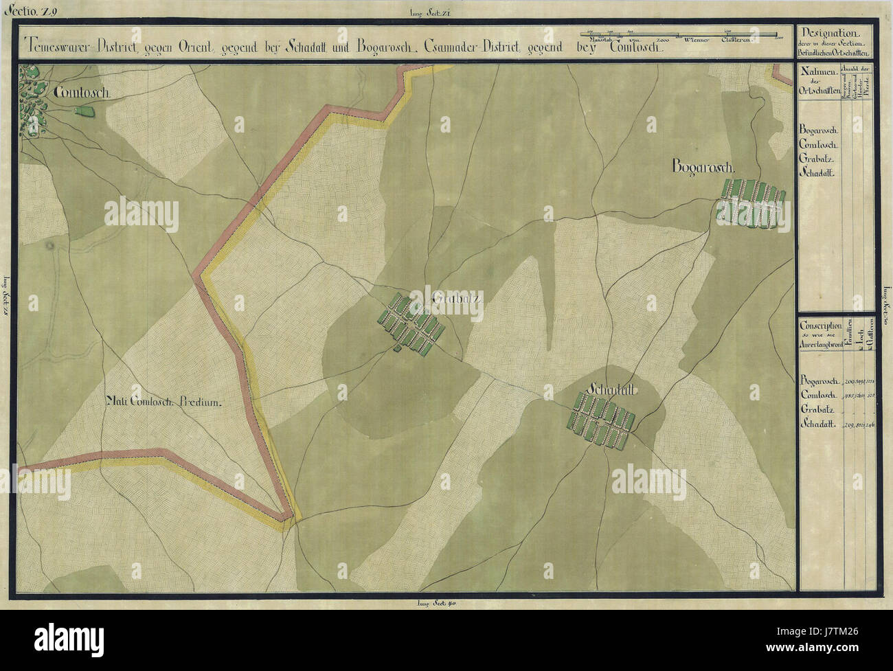 Banat Josephinische Landaufnahme refers to a 18th-century map or land ...