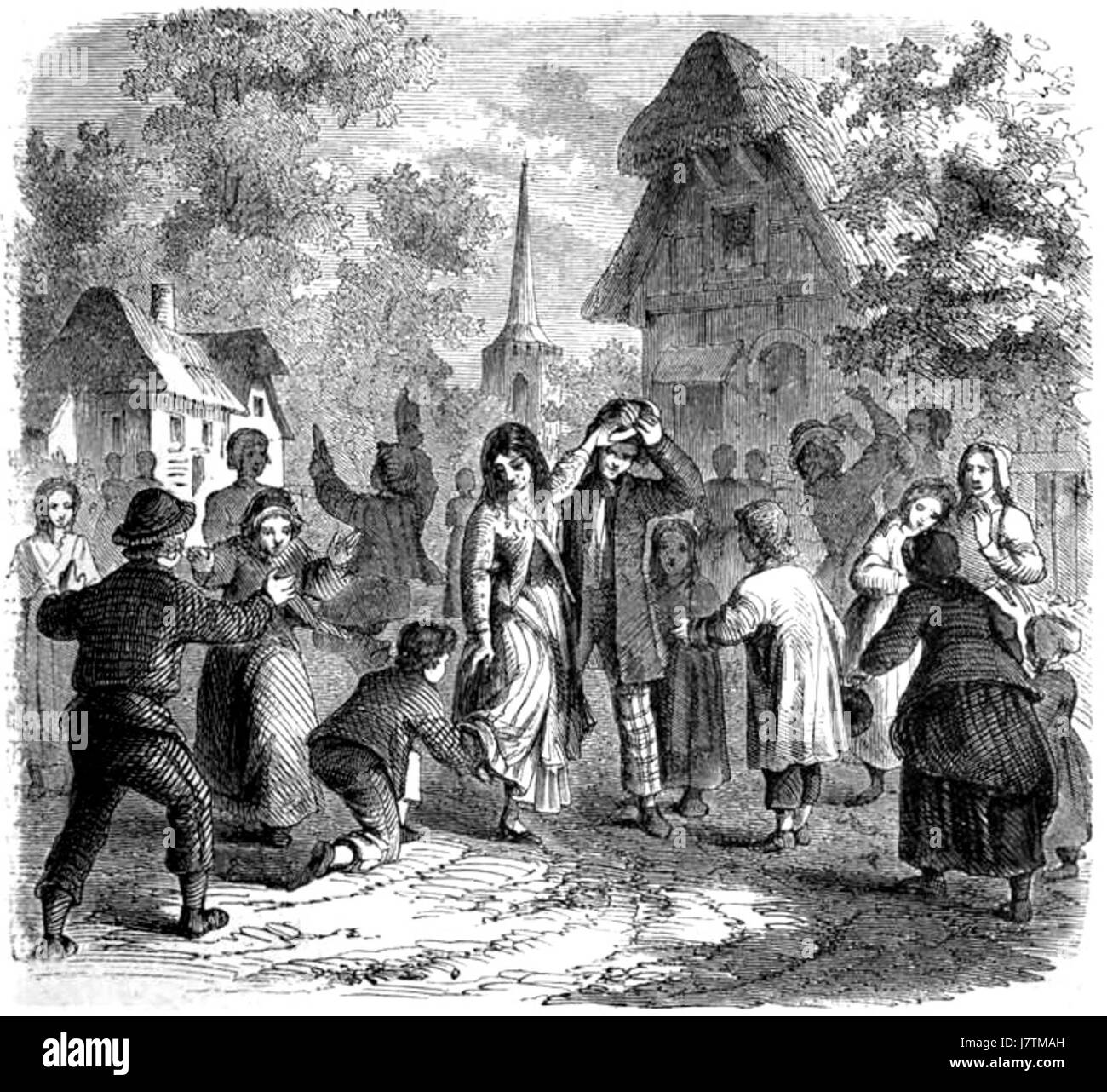 Folk illustration Black and White Stock Photos & Images - Alamy