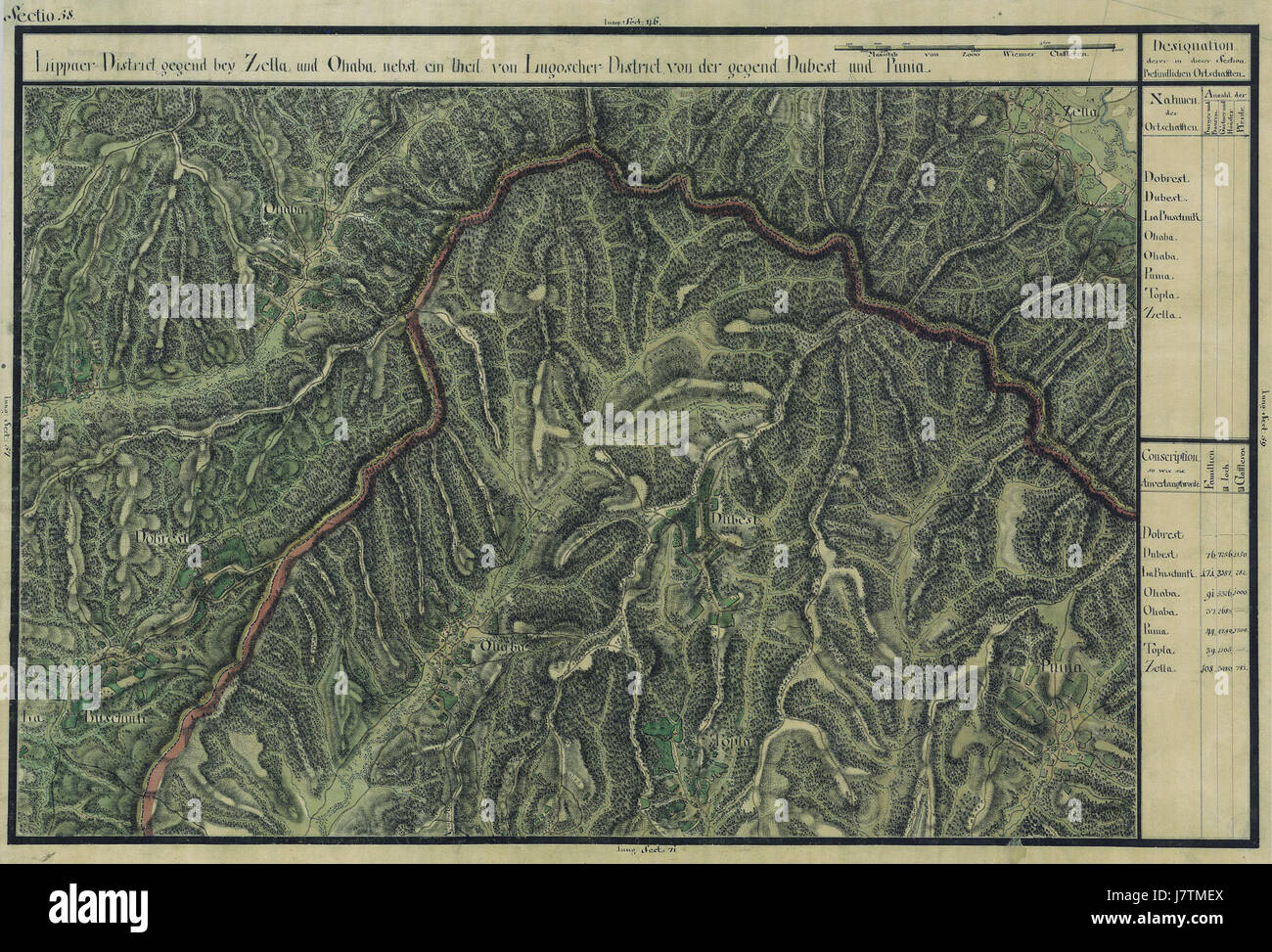 The Banat Josephinische Landaufnahme is a historical cadastral map ...