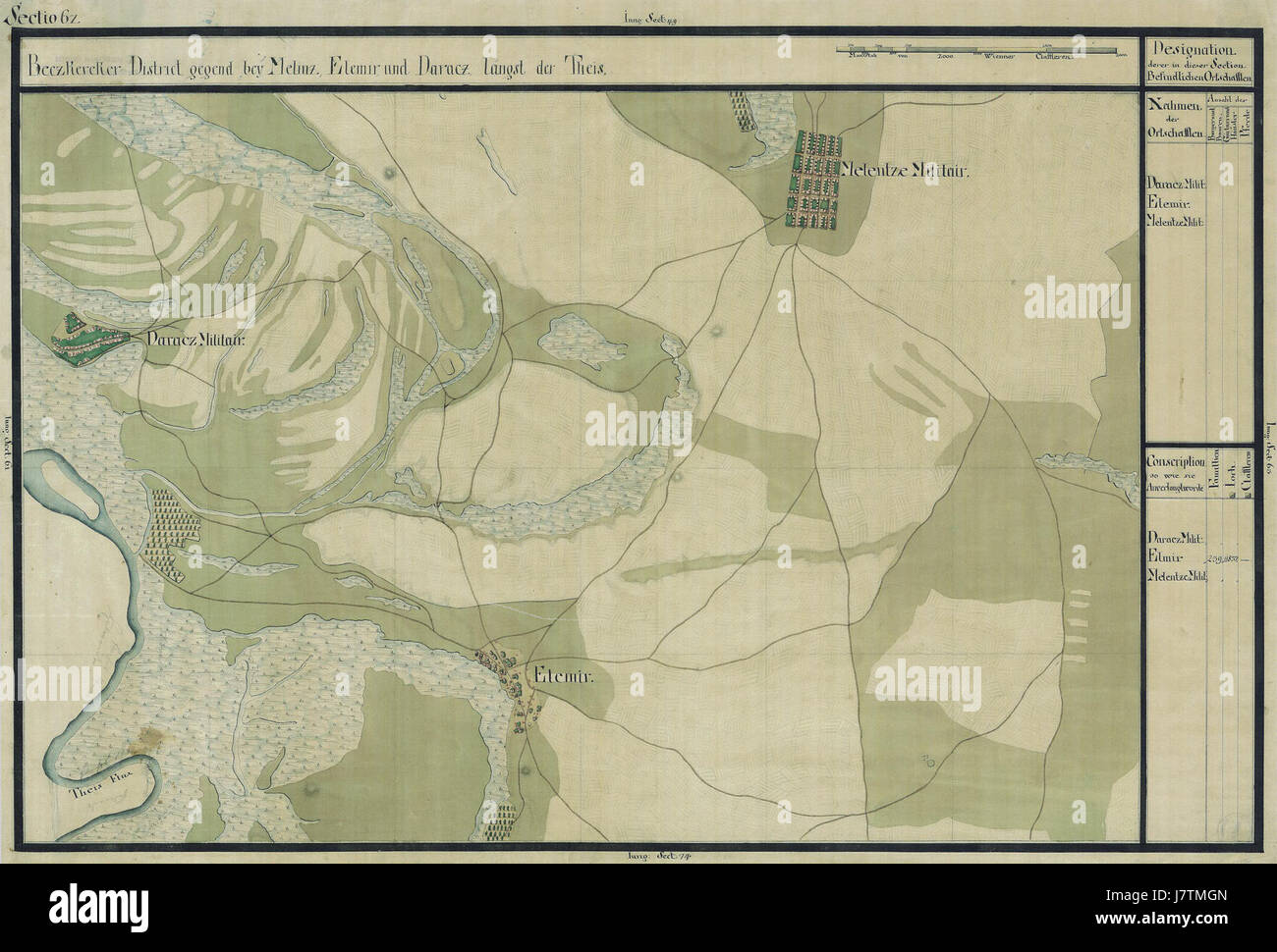 The 'Josephinische Landaufnahme' map of Banat is a historical ...