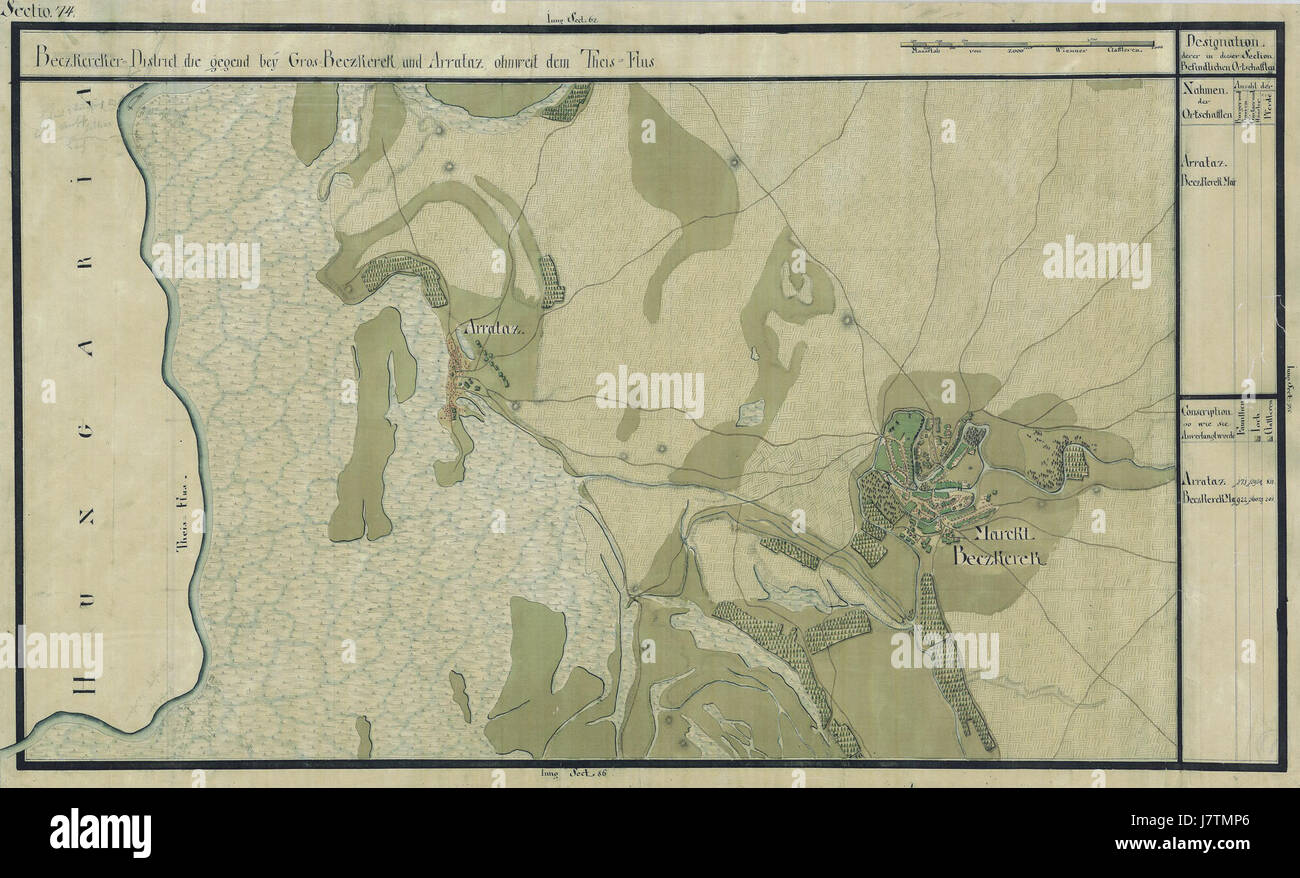 The 'Banat Josephinische Landaufnahme' is a historical map of the Banat ...
