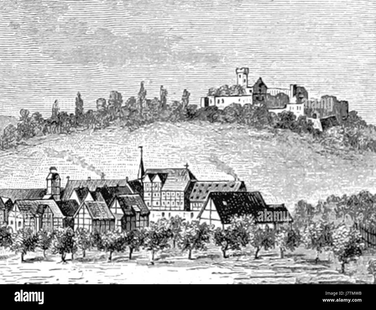 Burg Grubenhagen 1650 Stock Photo - Alamy