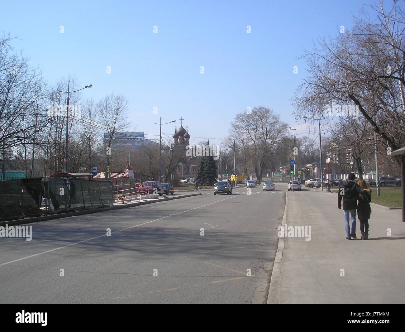 This image shows the Ostankinskaya area, located in Moscow, Russia. The ...