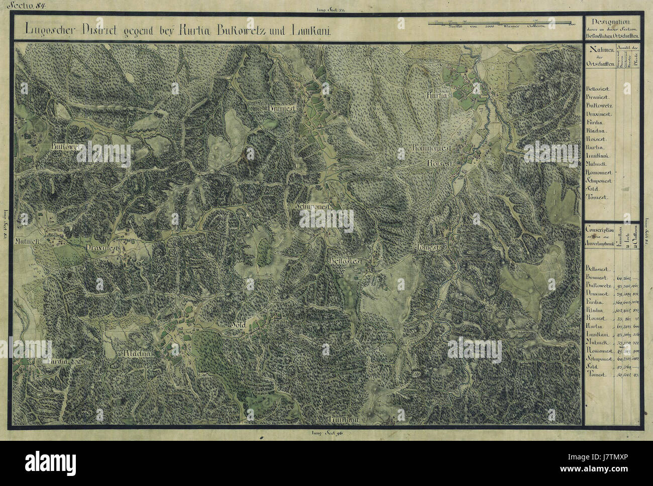 The *Banat Josephinische Landaufnahme* is a historical cadastral survey ...