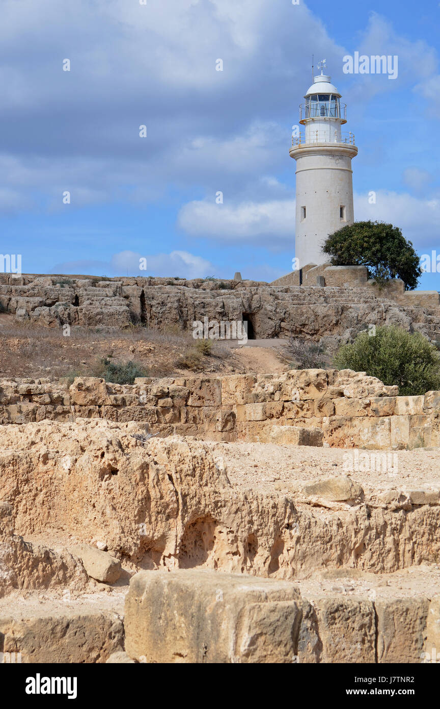 Paphos Lighthouse, Cyprus Stock Photo - Alamy