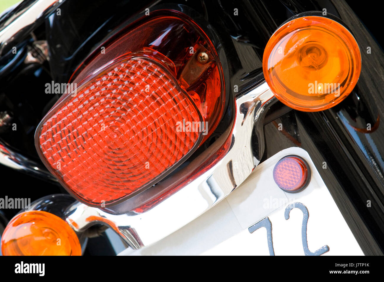 sign signal closeup lights tail stop brake stops back rear aborting ...