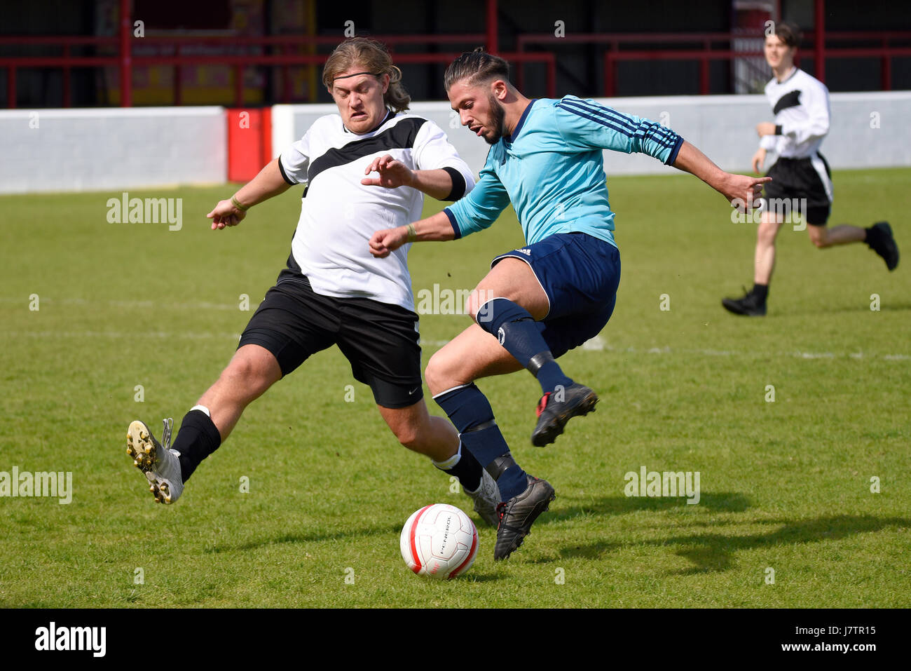Harry Berry and Kieran Lee playing in a charity football match for ...