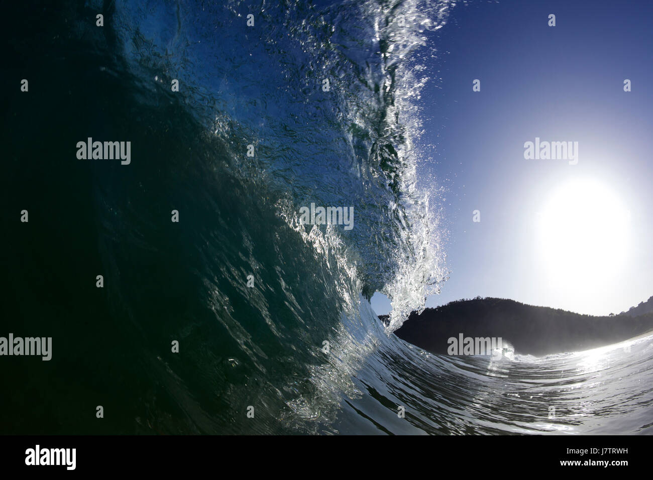 wave coast salt water sea ocean water breaking fracture breakage ...