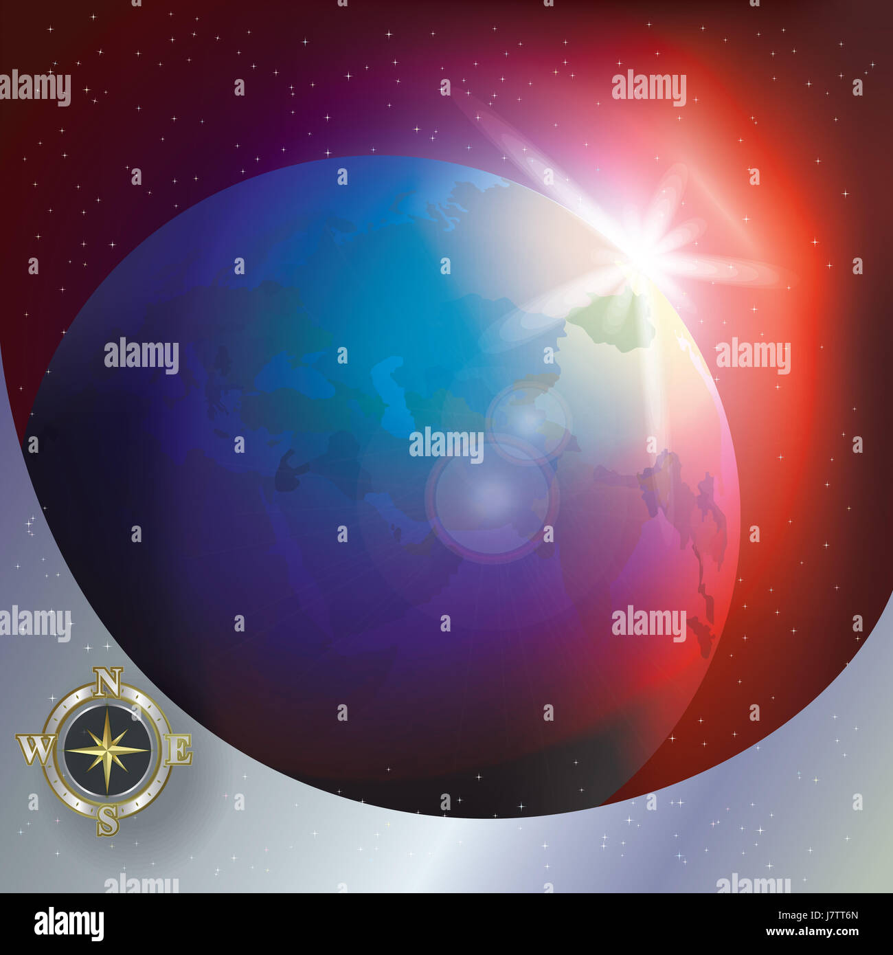 space abstract globe planet earth world global star wait waiting glass ...