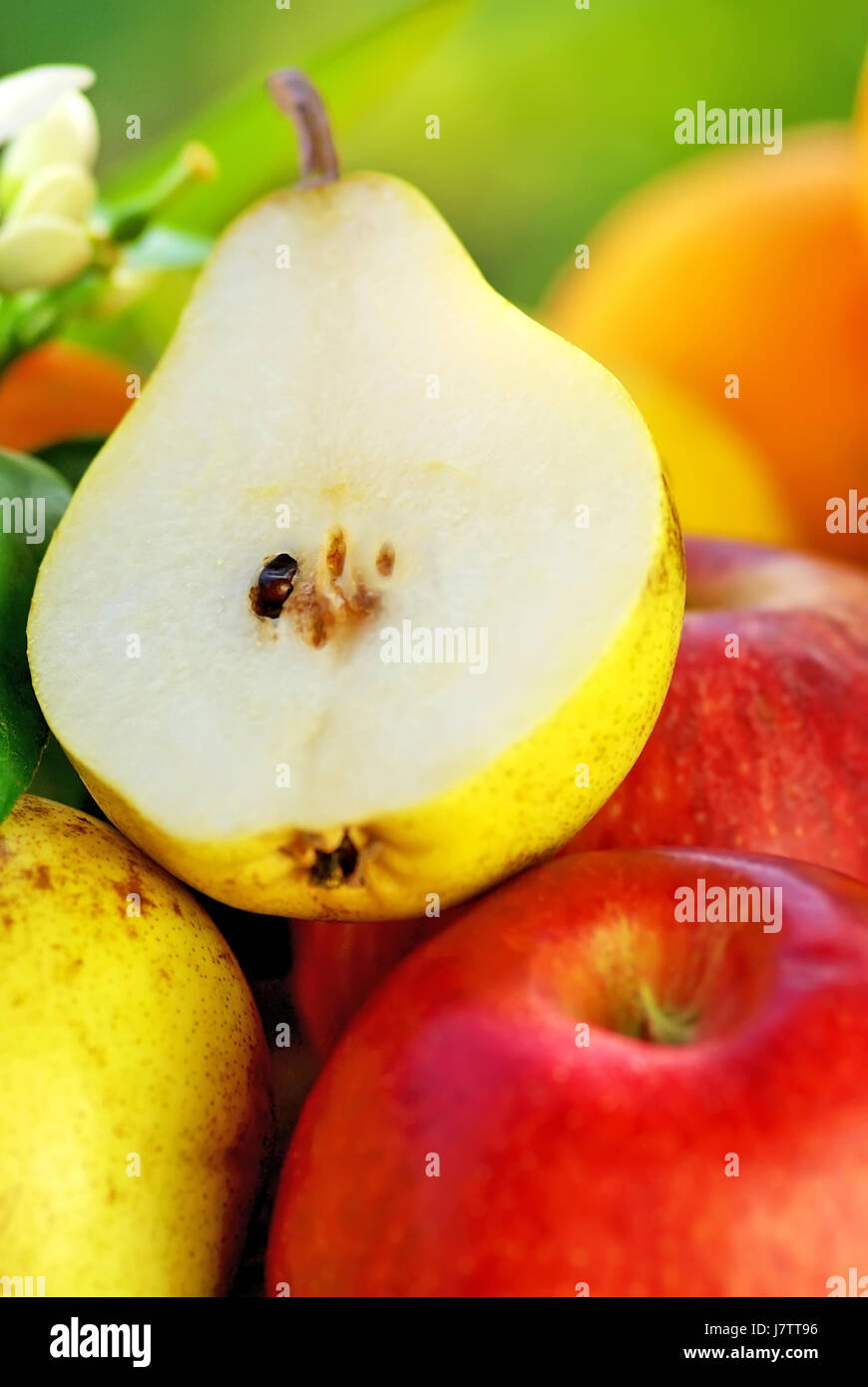 food aliment fruit pear bulb vegetarian apple fresh nature some several ...