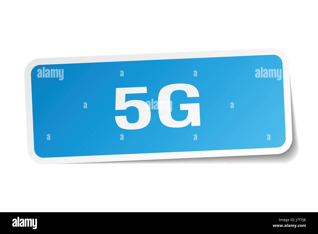 5g square sticker on white Stock Vector Image & Art - Alamy
