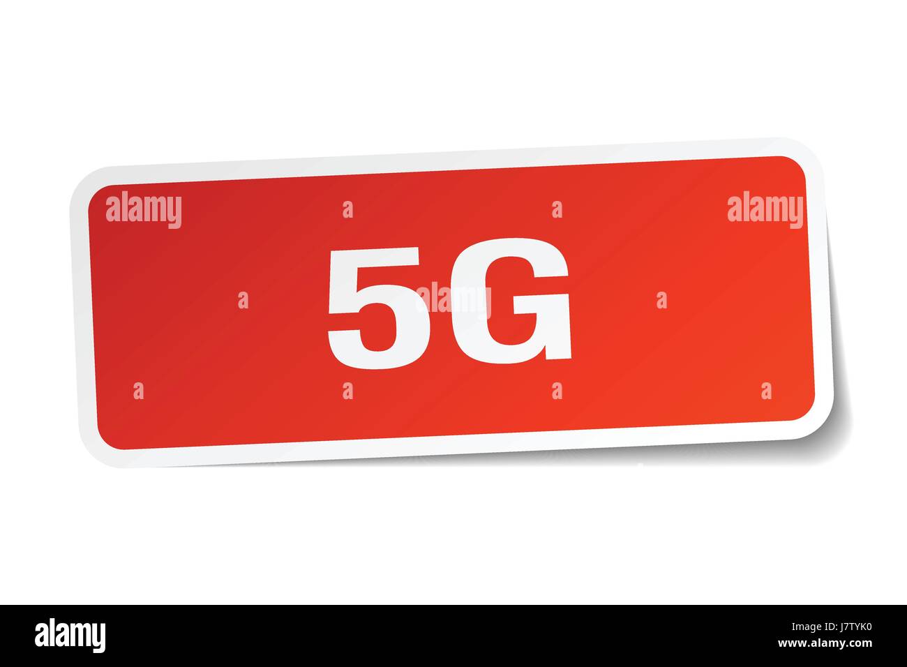 5g square sticker on white Stock Vector Image & Art - Alamy