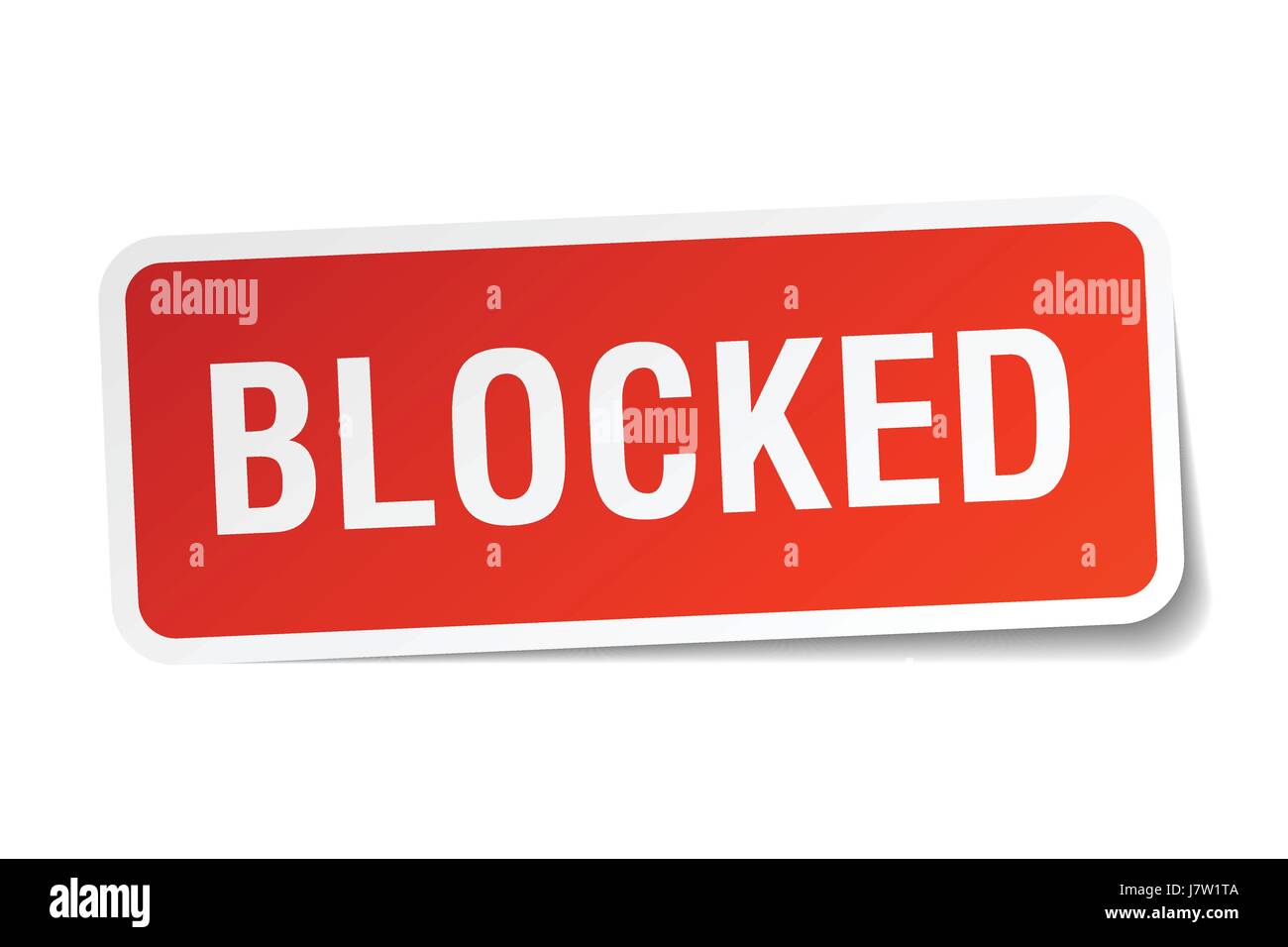 blocked square sticker on white Stock Vector Image & Art - Alamy