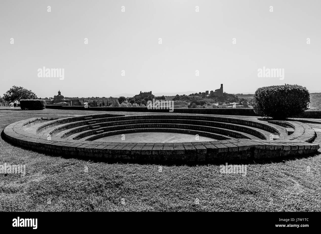 Medieval streets in village Black and White Stock Photos & Images - Alamy