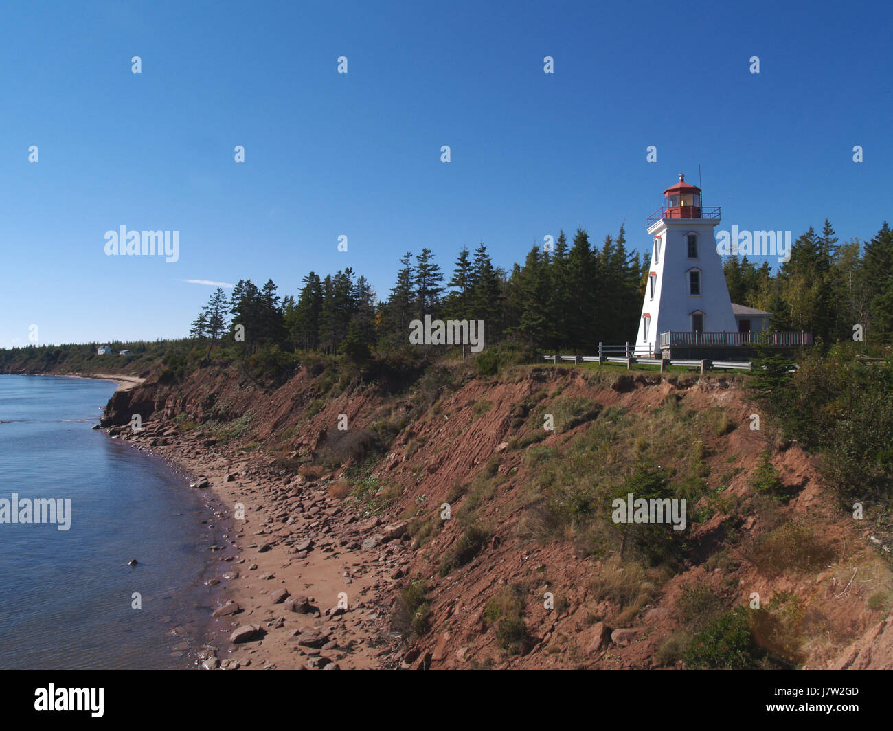 navigation coast beacon atlantic lighthouse white red house building ...