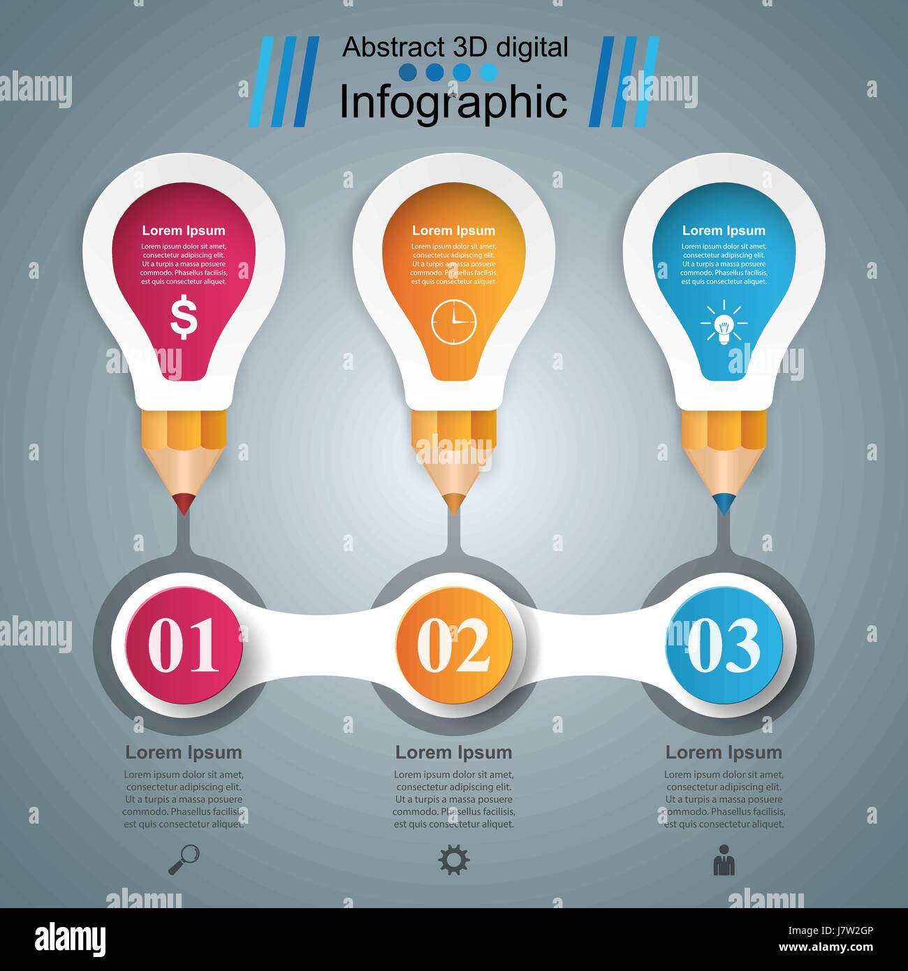 Light bulb connection 3d Stock Vector Images - Alamy
