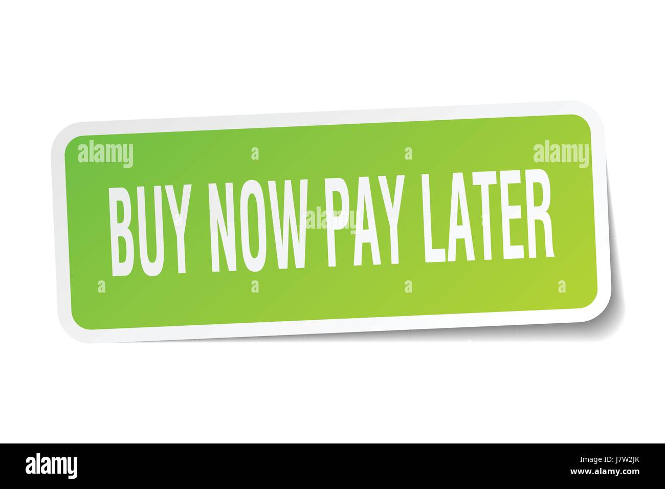 buy now pay later square sticker on white Stock Vector Image & Art - Alamy