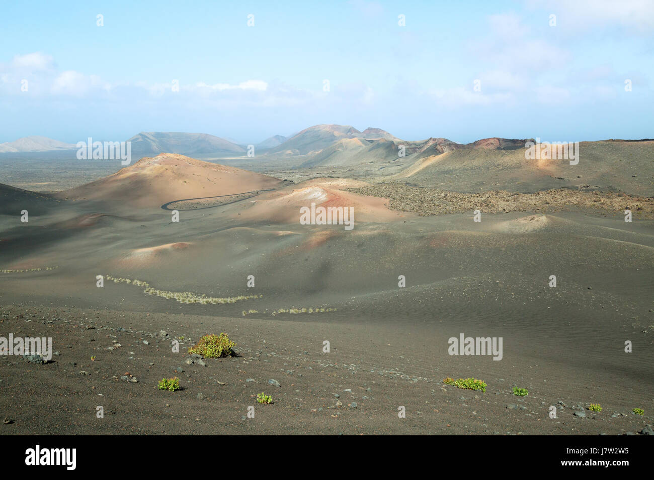 Lanzarote - Volcanoes in Timanfaya National Park landscape, ( Parque ...