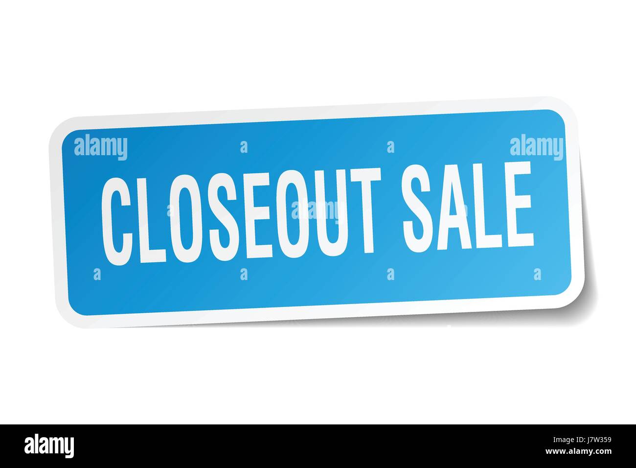 closeout sale square sticker on white Stock Vector Image & Art - Alamy