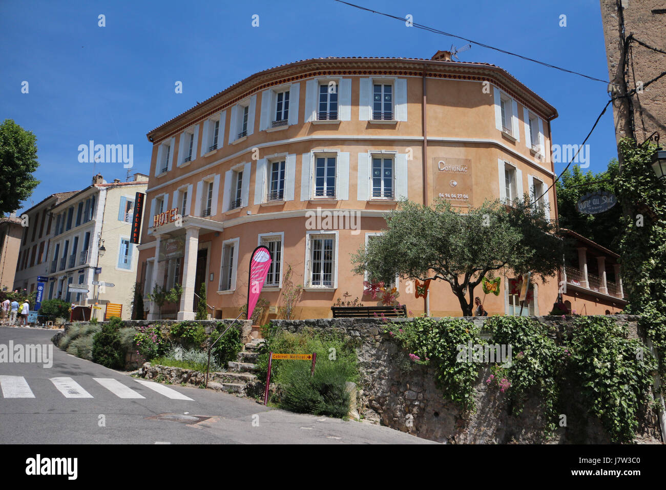 The village of Cotignac in Provence Stock Photo - Alamy