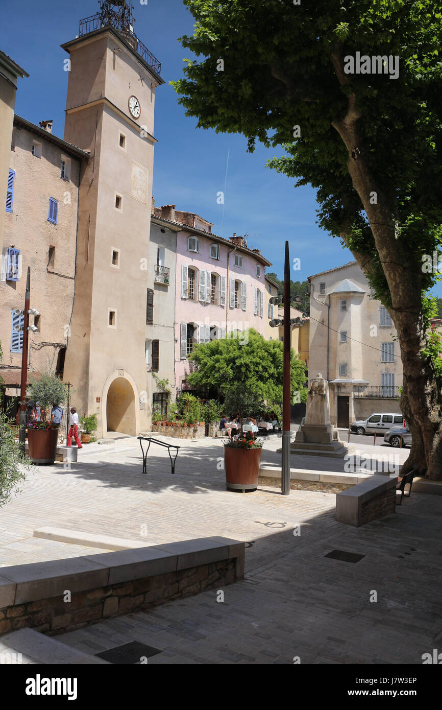 The village of Cotignac in Provence Stock Photo - Alamy