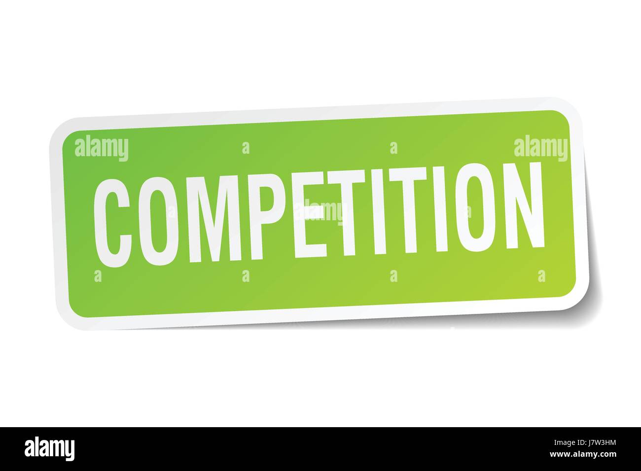 competition square sticker on white Stock Vector Image & Art - Alamy